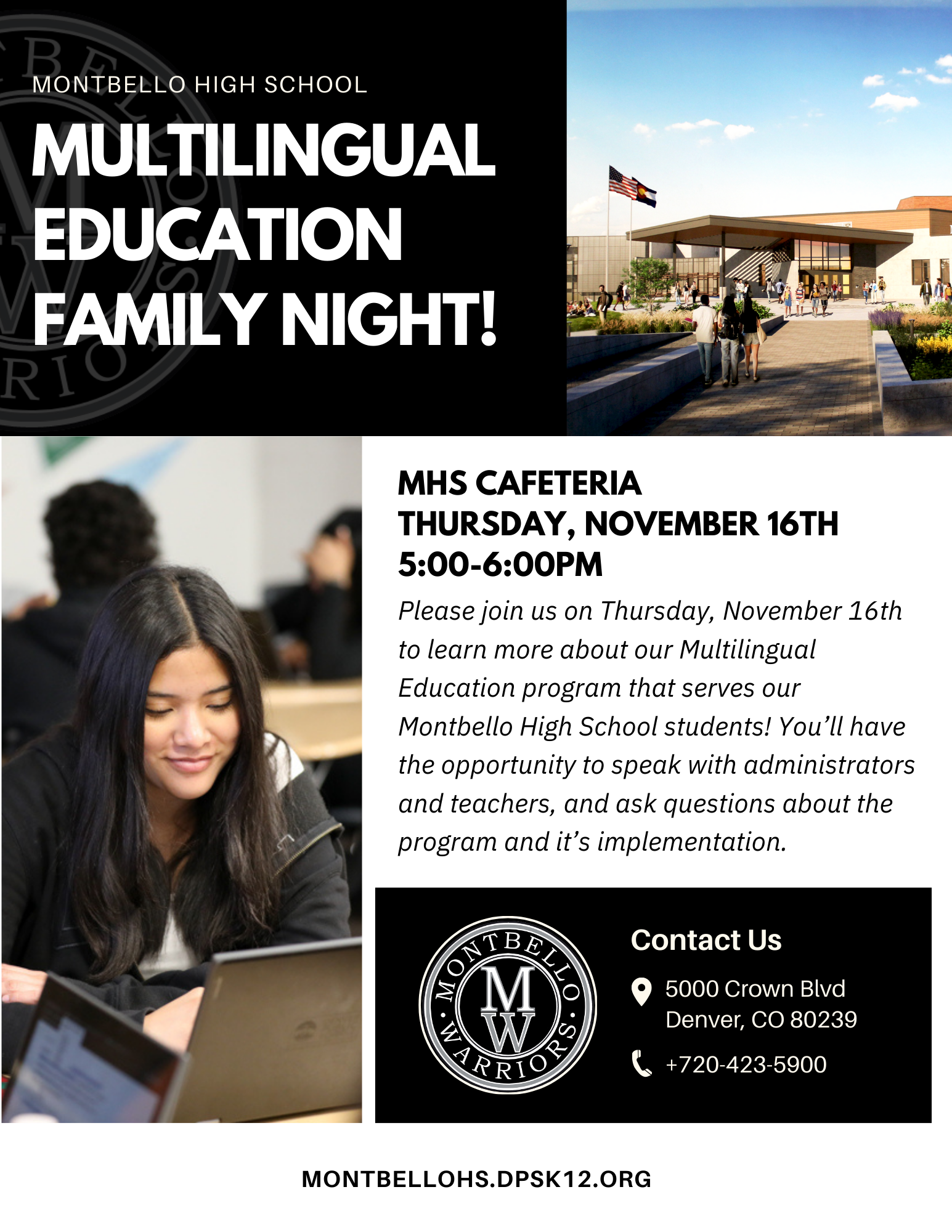 Montbello High School » MLE Family Night
