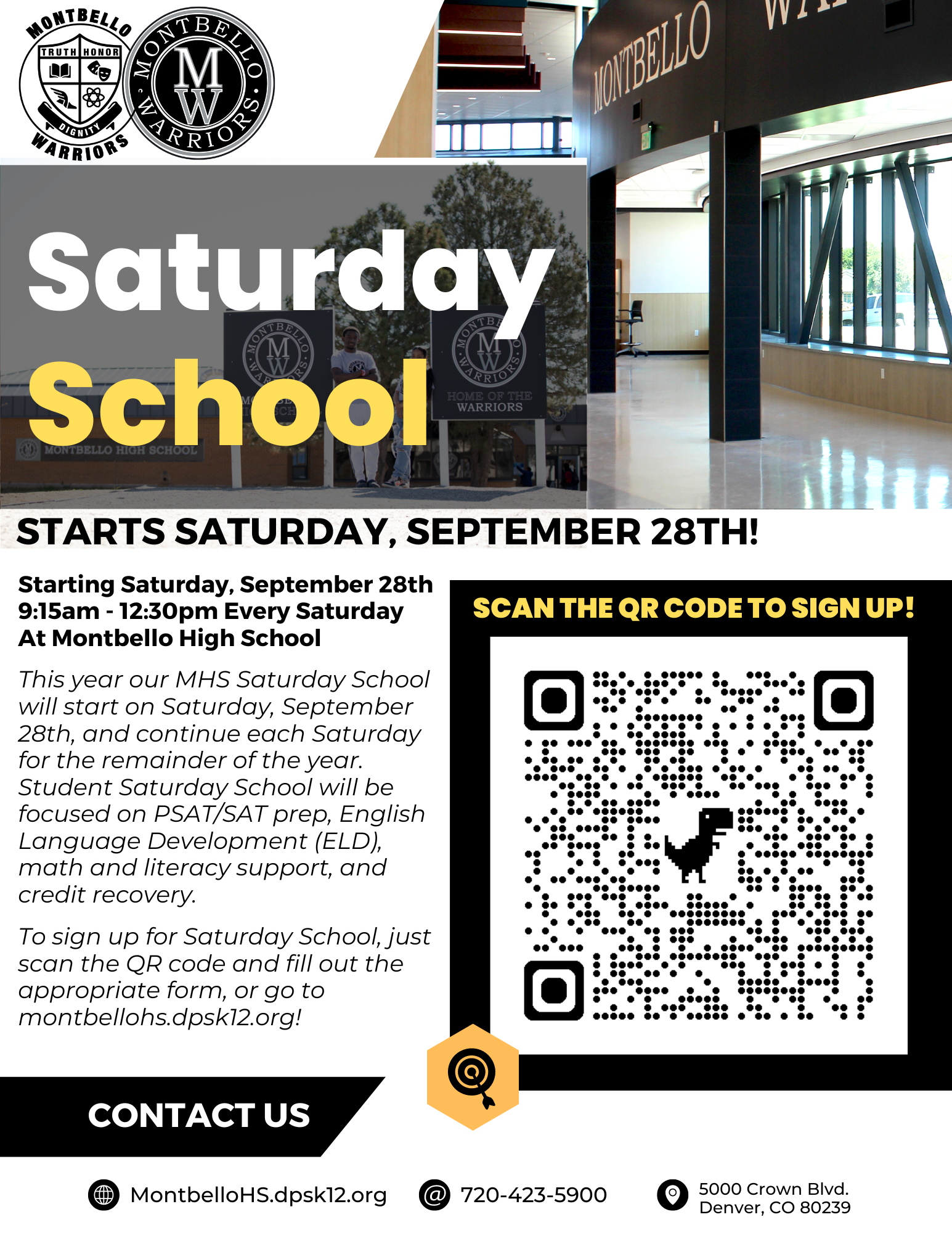 Montbello High School » Saturday School 2024-25